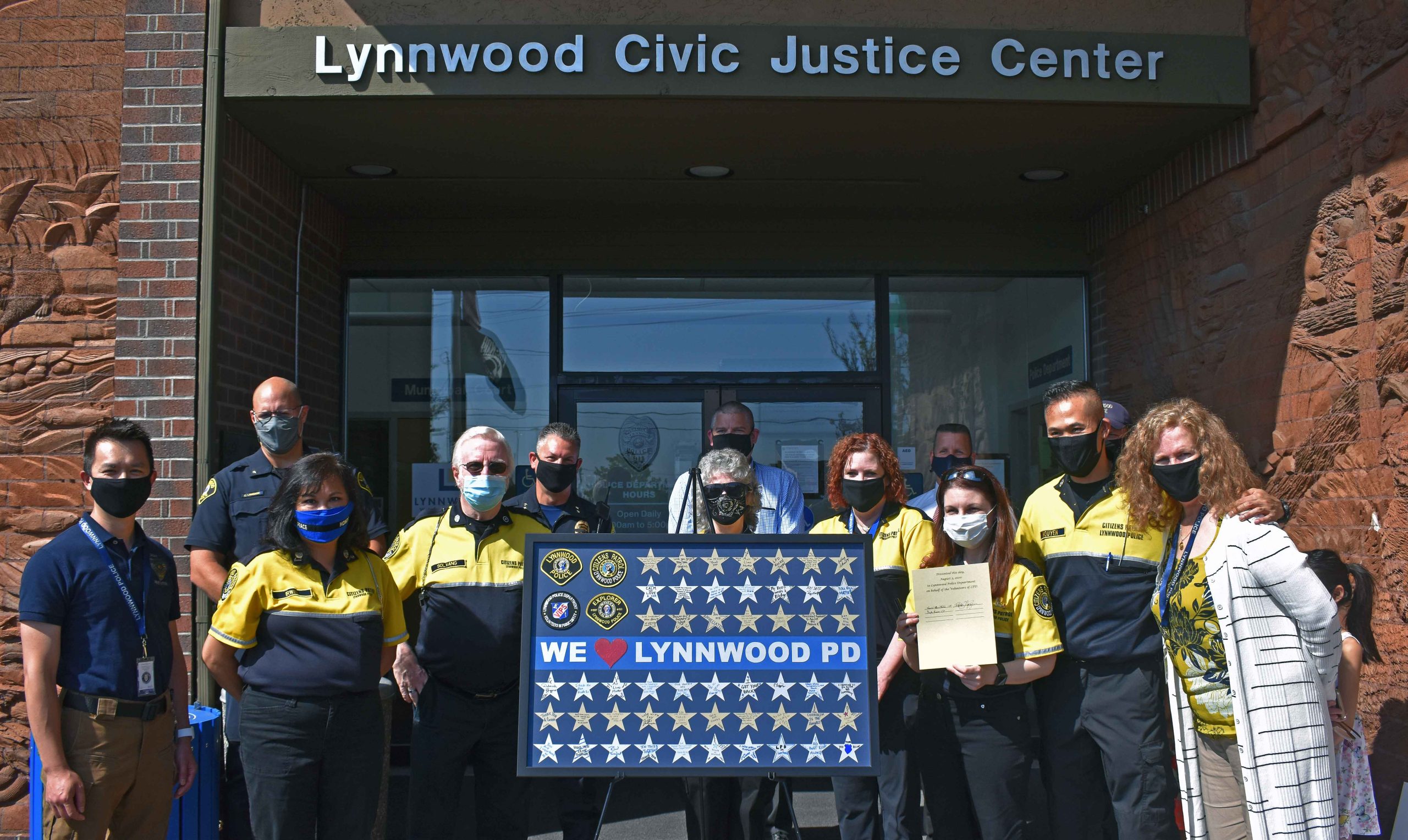 Law enforcement volunteers show support for Lynnwood Police Department - Lynnwood Times