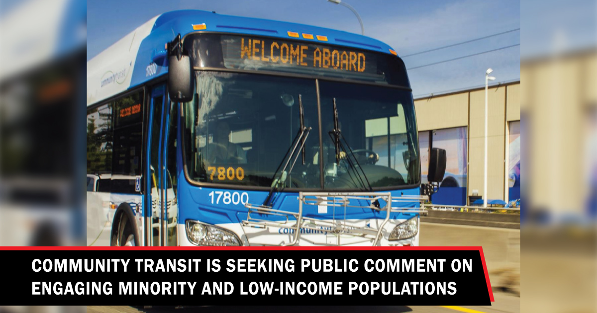 Community Transit is seeking public comment on engaging minority and ...