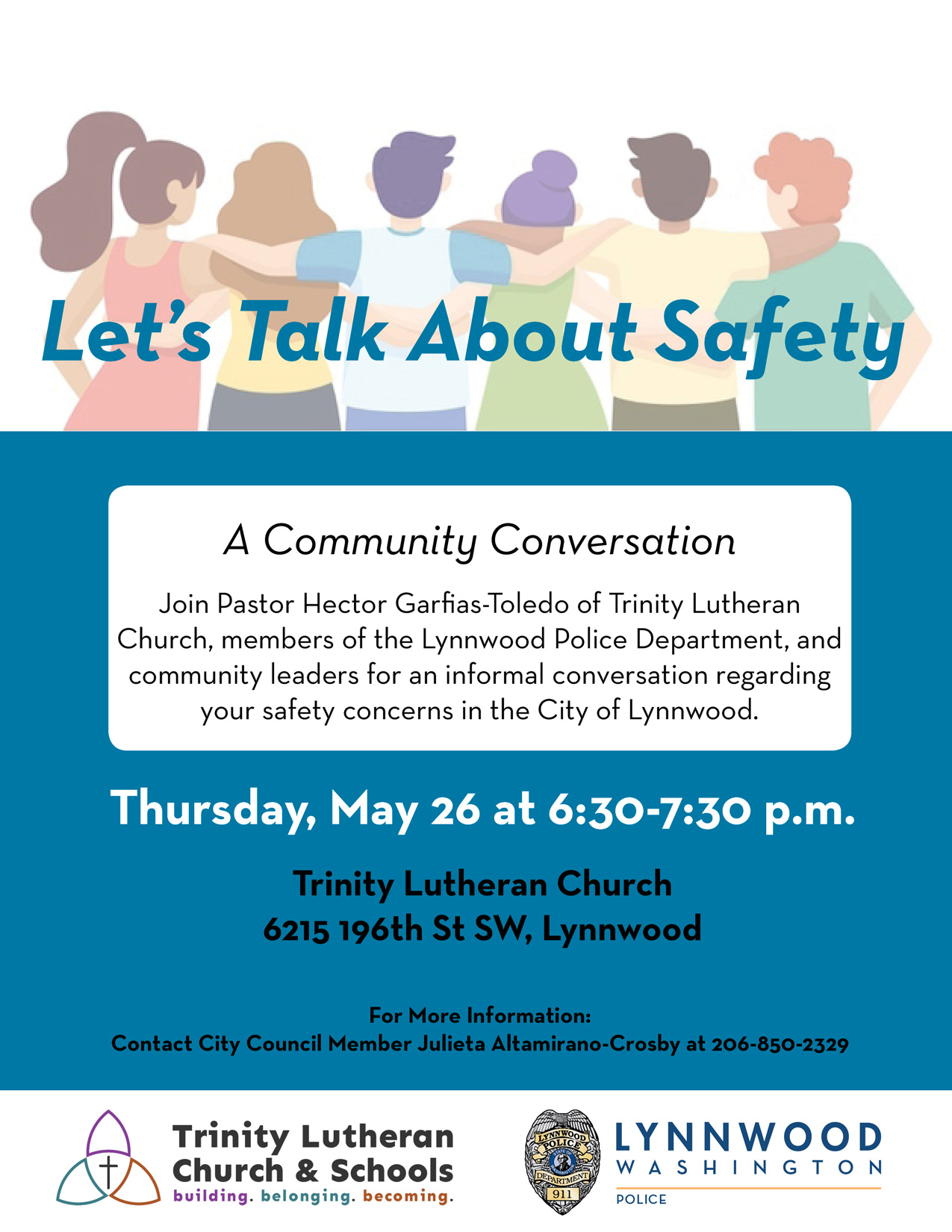 Let's Talk about Safety event in Lynnwood on May 26 - Lynnwood Times