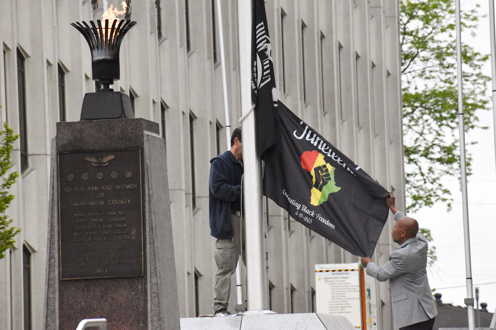 Senator Lovick featured speaker at historic Juneteenth flag raising ...