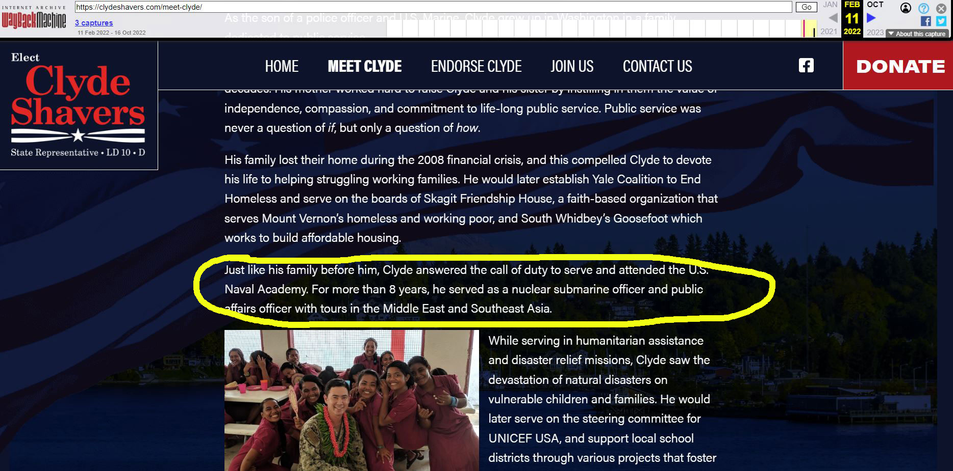 Naval records confirm Clyde Shavers lied about military experience ...