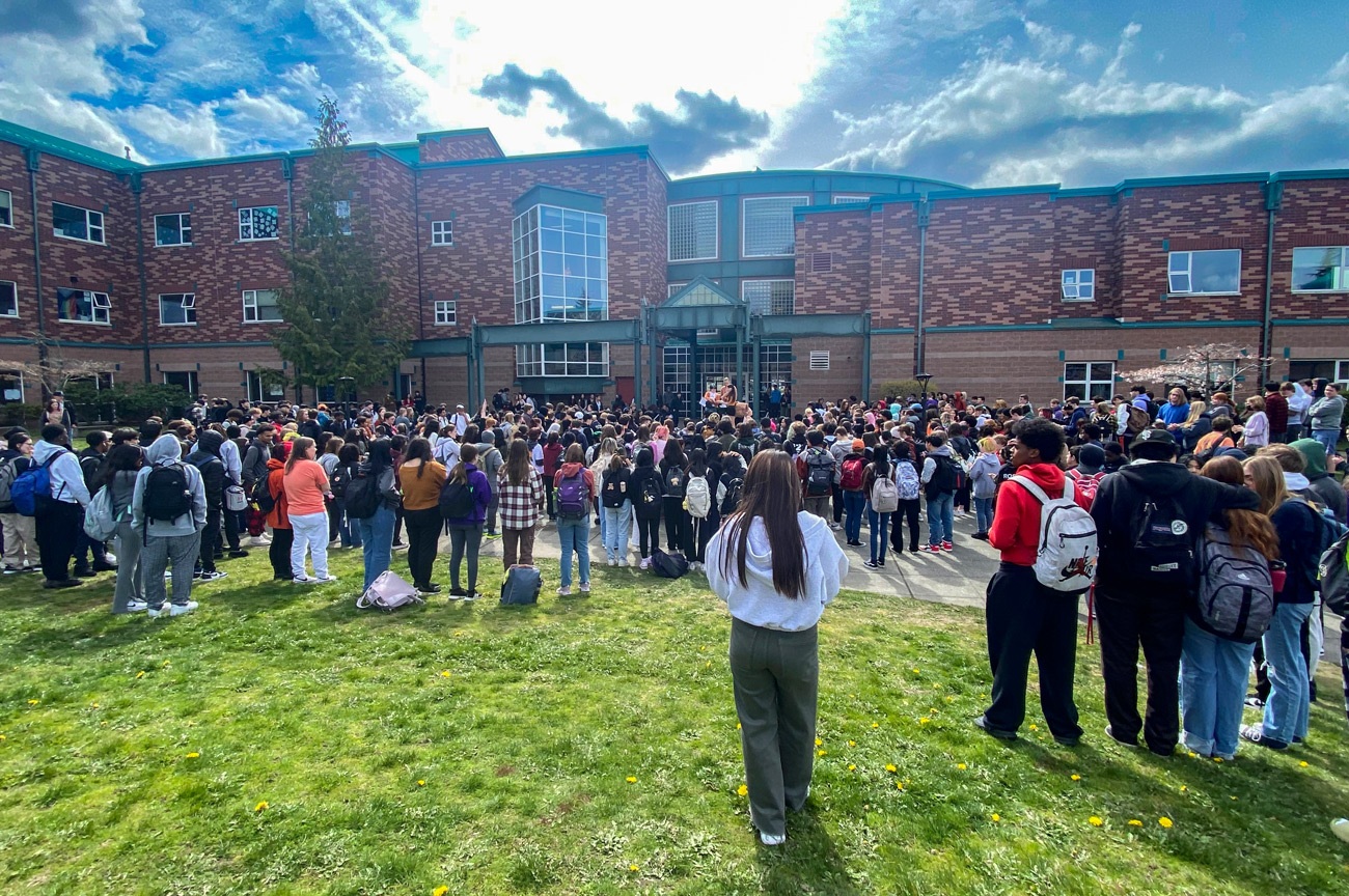 Kamiak students join nationwide walkout to protest gun violence ...