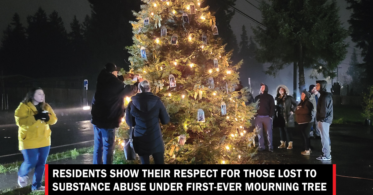Residents show their respect for those lost to substance abuse under ...