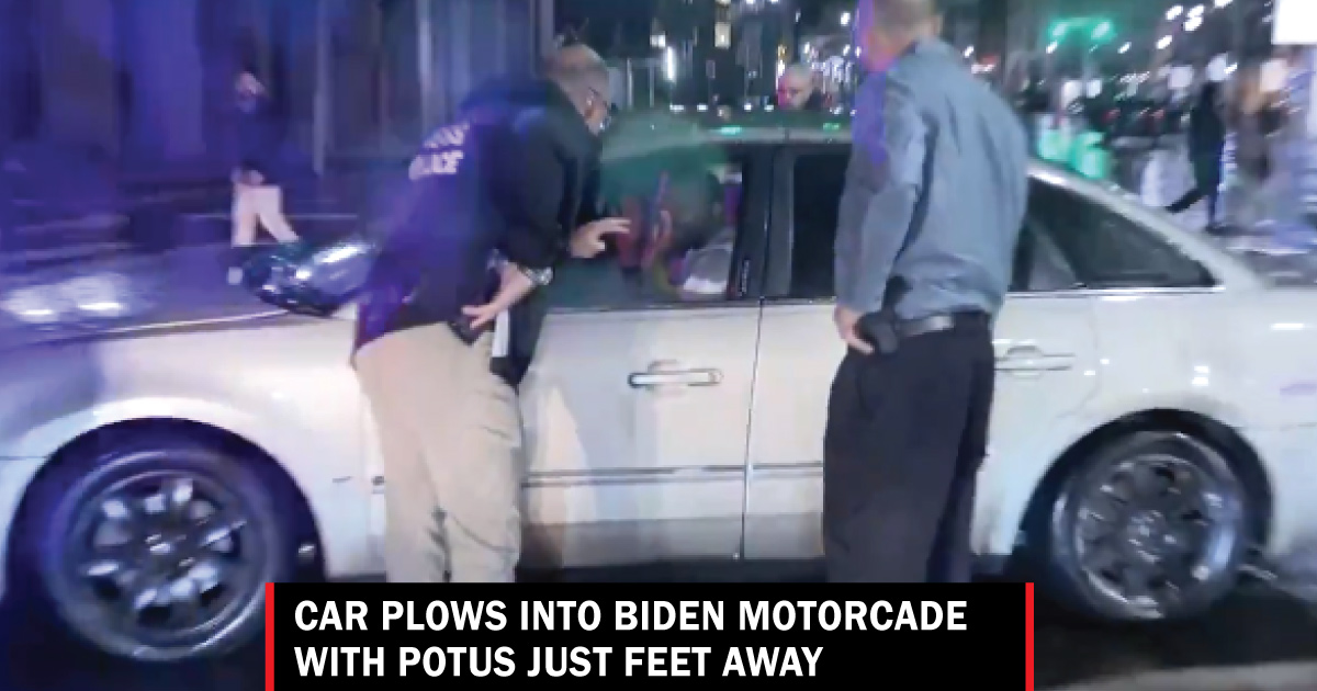Car plows into Biden motorcade with POTUS just feet away - Lynnwood Times