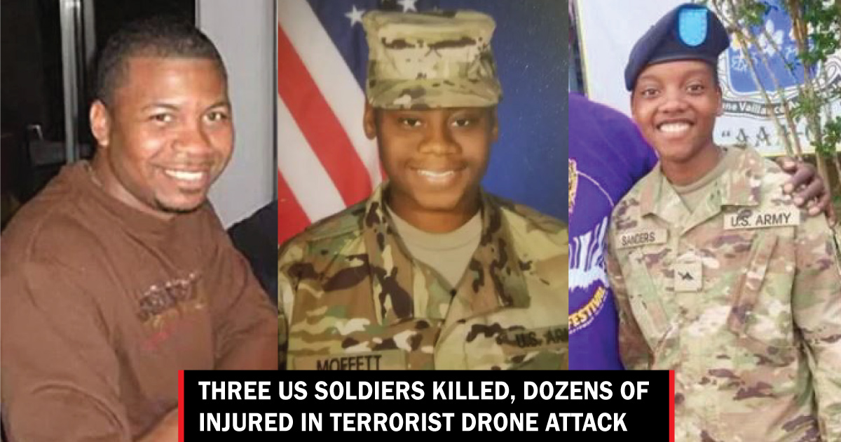 Three US soldiers killed, dozens of injured in terrorist drone attack - Lynnwood Times