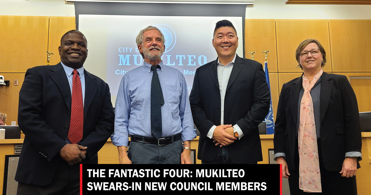 The fantastic four: Mukilteo swears-in new council members - Lynnwood Times