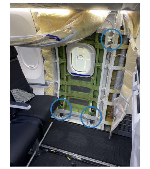 Missing bolts in door plug installation of Alaska flight 1282 led to ...