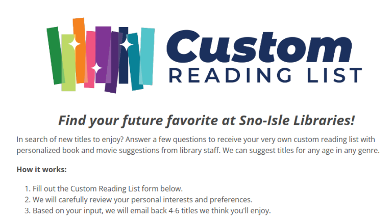 Op-Ed: Sno-Isle Library’s new custom reading list program - Lynnwood Times