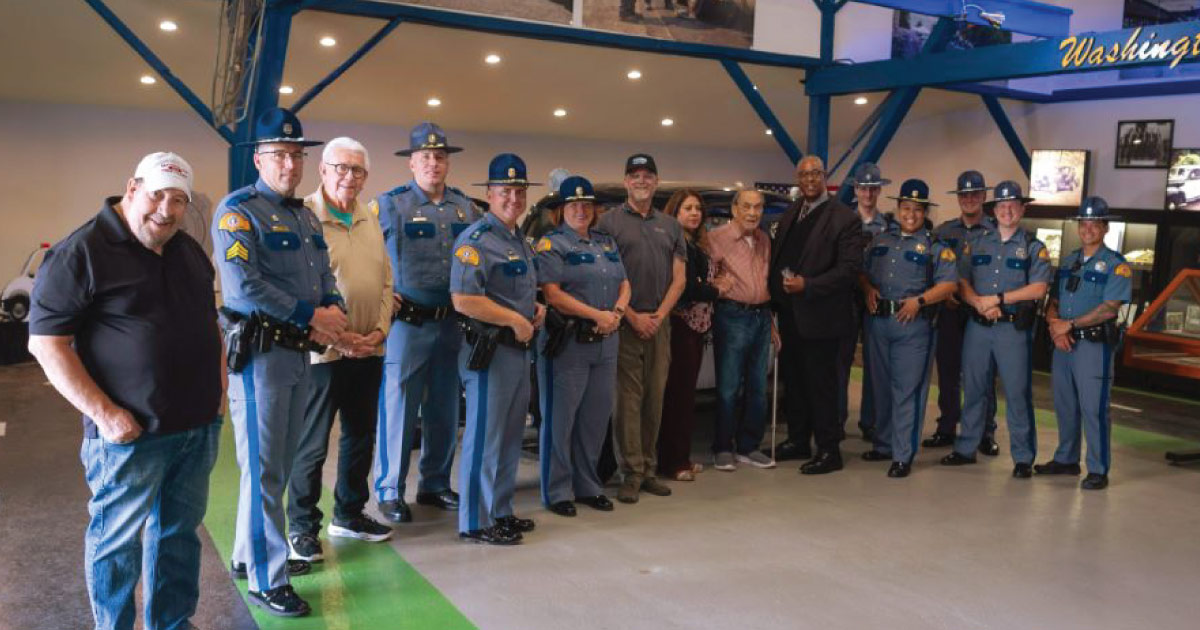 Washington State Patrol honors its oldest living retiree, standing ...