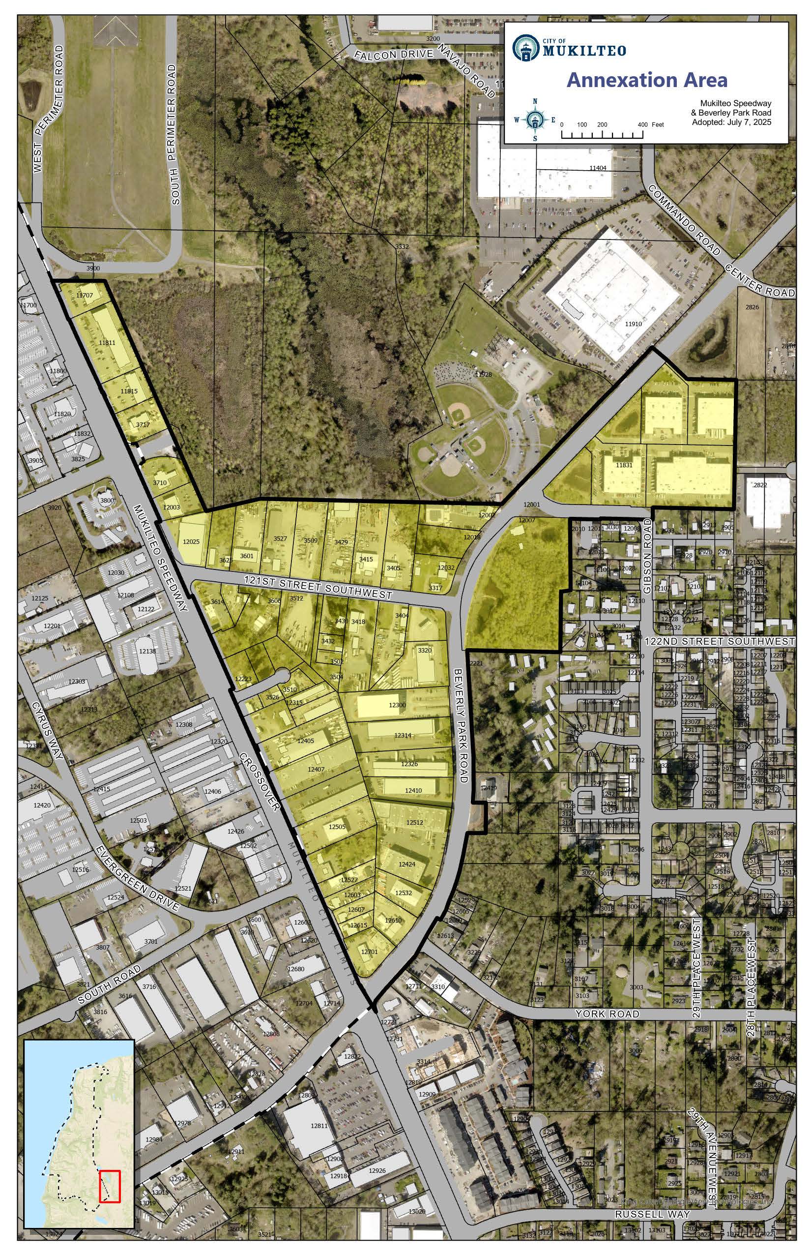 Mukilteo finalizes Phase 1 Annexation Area along Mukilteo Speedway ...