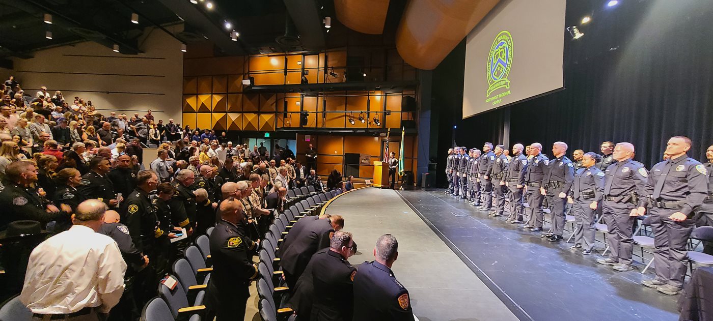 WSCJTC Arlington Regional Academy holds its first graduation of 27 law enforcement officers ...