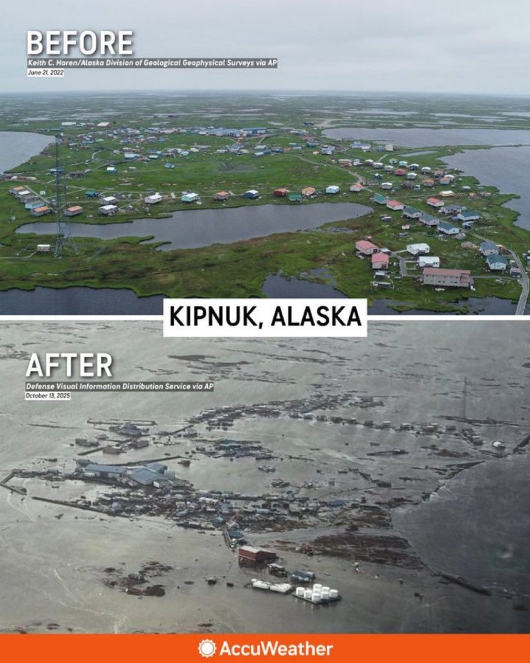 Catastrophic flooding from typhoon Halong devastates Alaska native ...