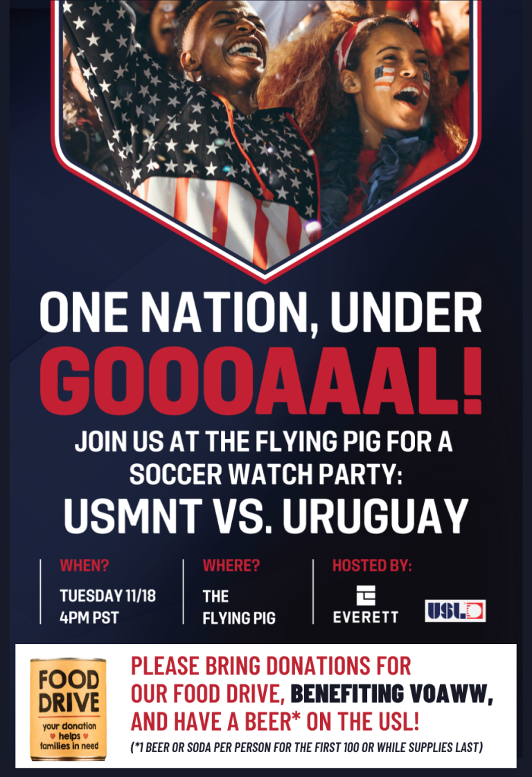 Everett to host U.S. Soccer Men’s National Team watch party as they ...